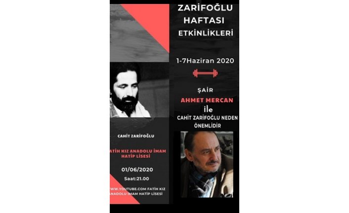 "Zarifoğlu Haftası Etkinlikleri" - Dünya Bizim Kültür Portalı