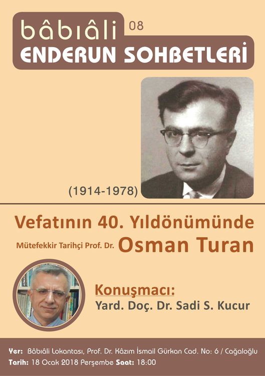Osman Turan anılacak - Dünya Bizim Kültür Portalı